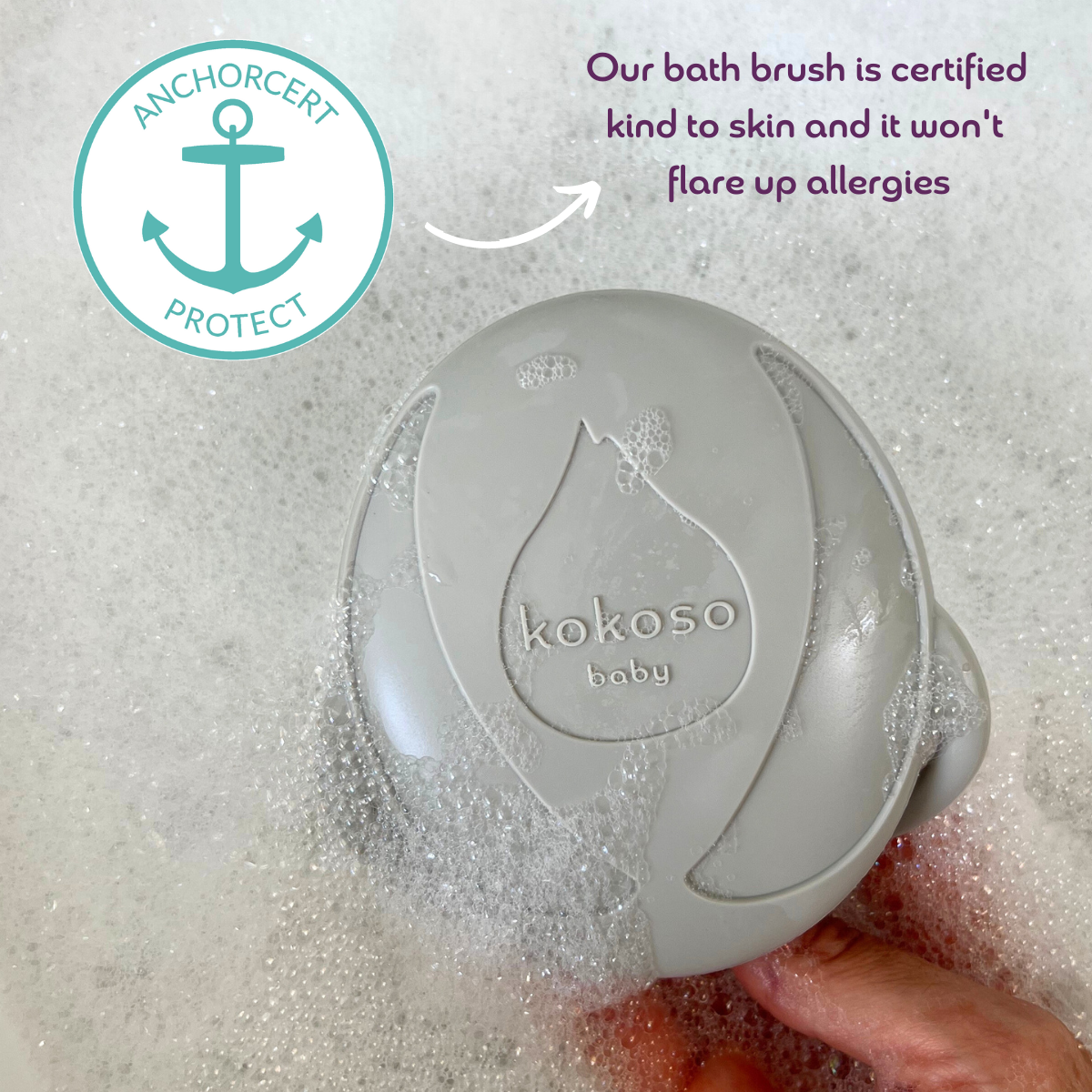 Baby Bath Brush | Natural Baby Skincare | Kokoso