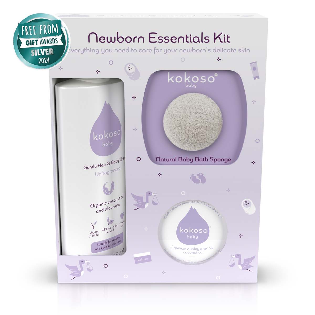 Bath Set For Newborn | Newborn Essentials Kit | Kokoso